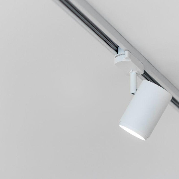 Spot LED sur Rail 30W 60° Monophasé BLANC (Pack de 5) | Silamp