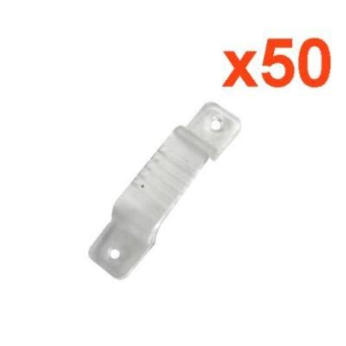 Support de Fixation Ruban LED 220V 2835 Double Rangée (Pack de 50) | Silamp
